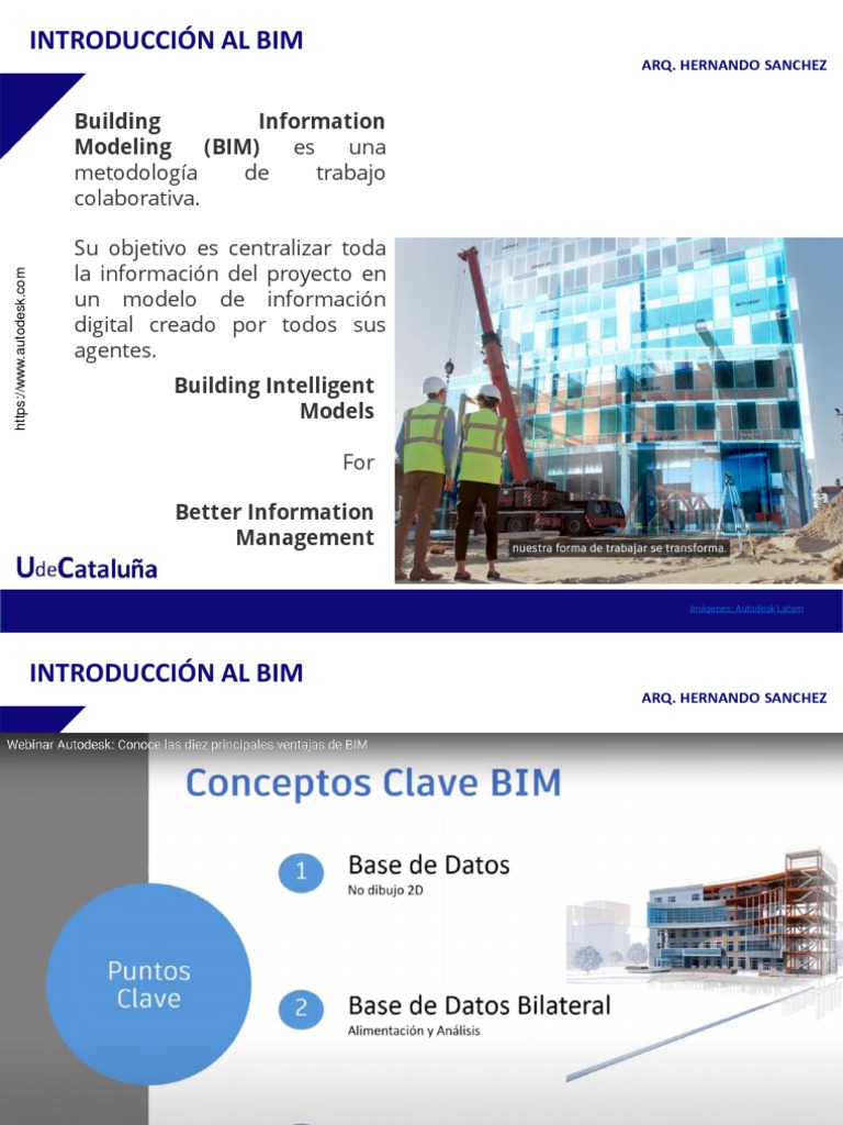 Introducción al BIM en Webinar | PDF | Informática