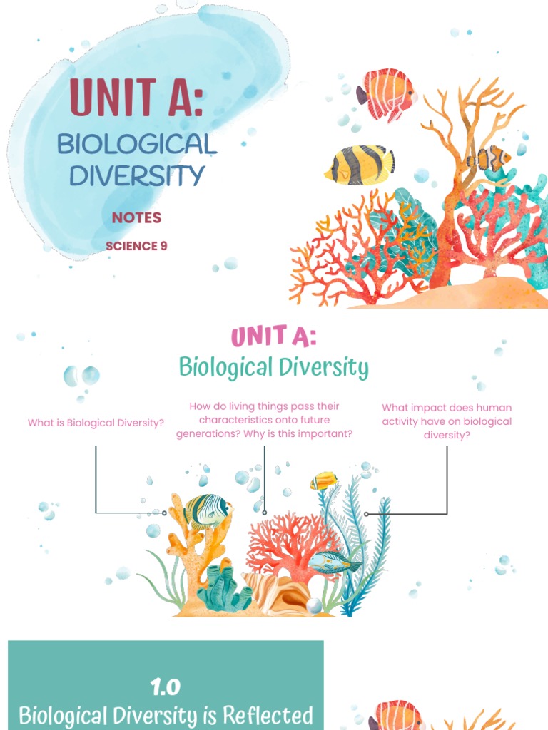 1 - S9A NOTES MASTER_Unit A_Biological Diversity_Science 9 (Virtual ...