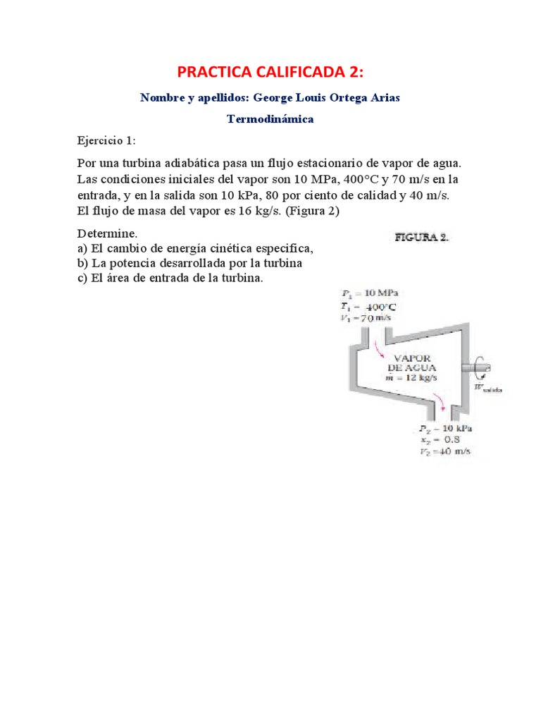 Practica Calificada Termo | PDF