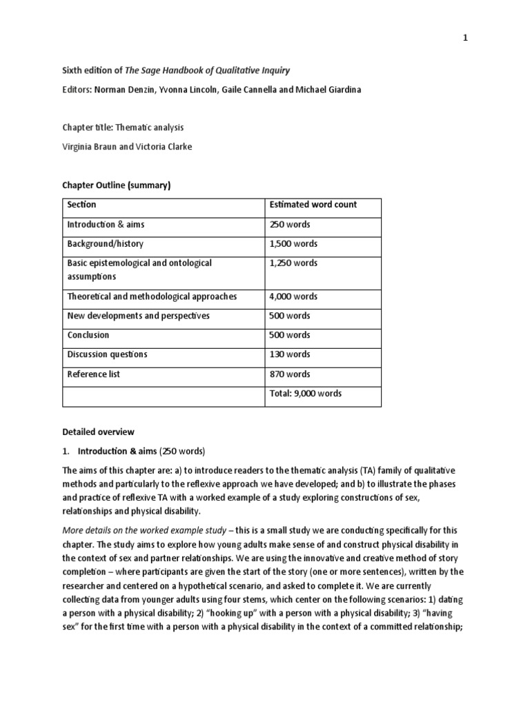 CH 17 Braun Clarke Outline | PDF