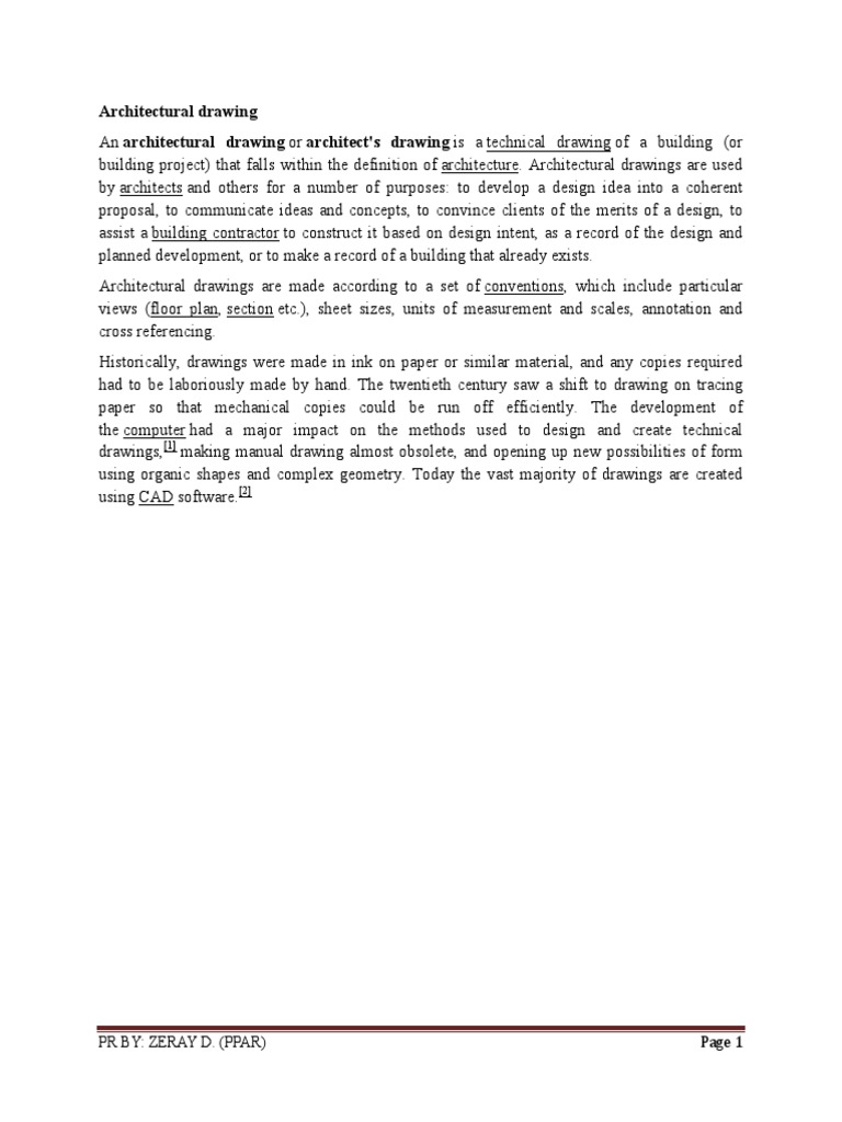 Architectural Drawing | PDF