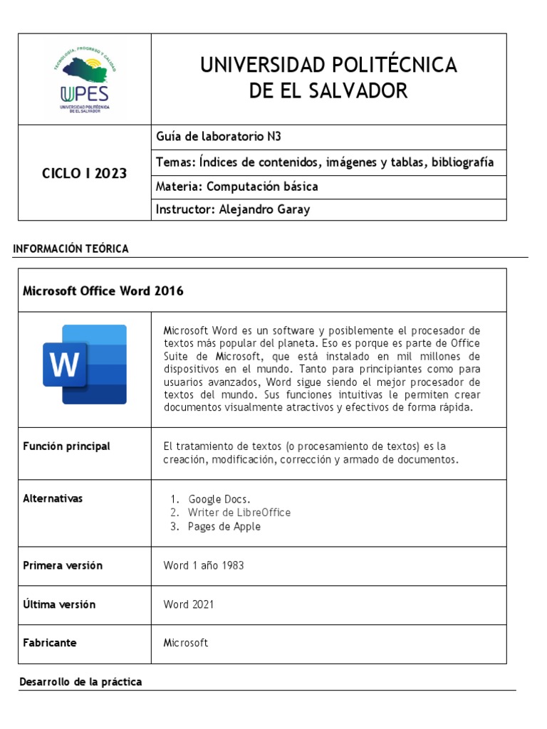 Practica N3 Computación Básica | PDF