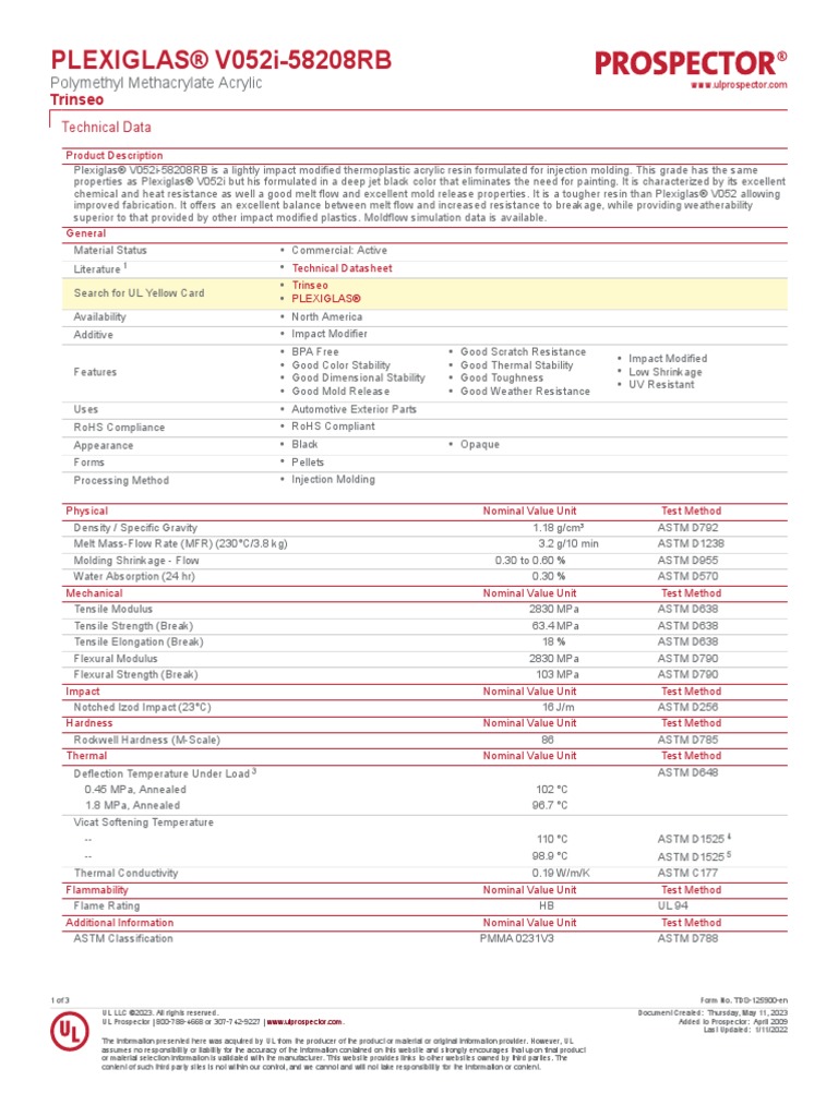 PLEXIGLAS® V052i-58208RB | PDF
