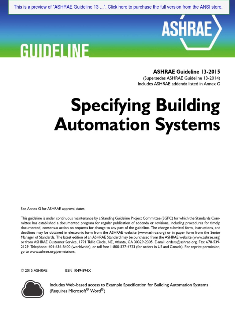 Preview ASHRAE+Guideline+13-2015 | PDF | Specification (Technical ...