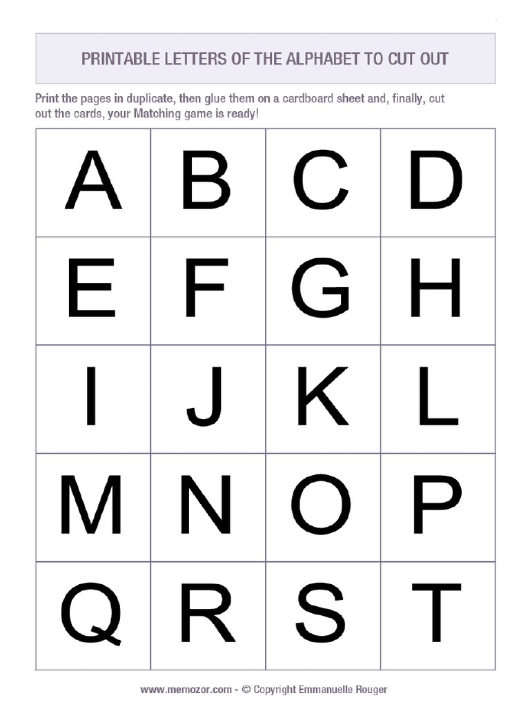 Printable Letters of The Alphabet | PDF