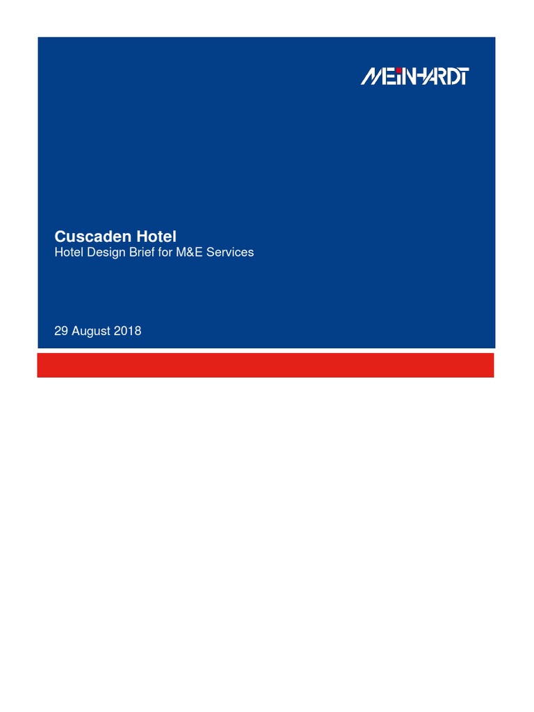 Hotel Design Brief For MEP Works | PDF