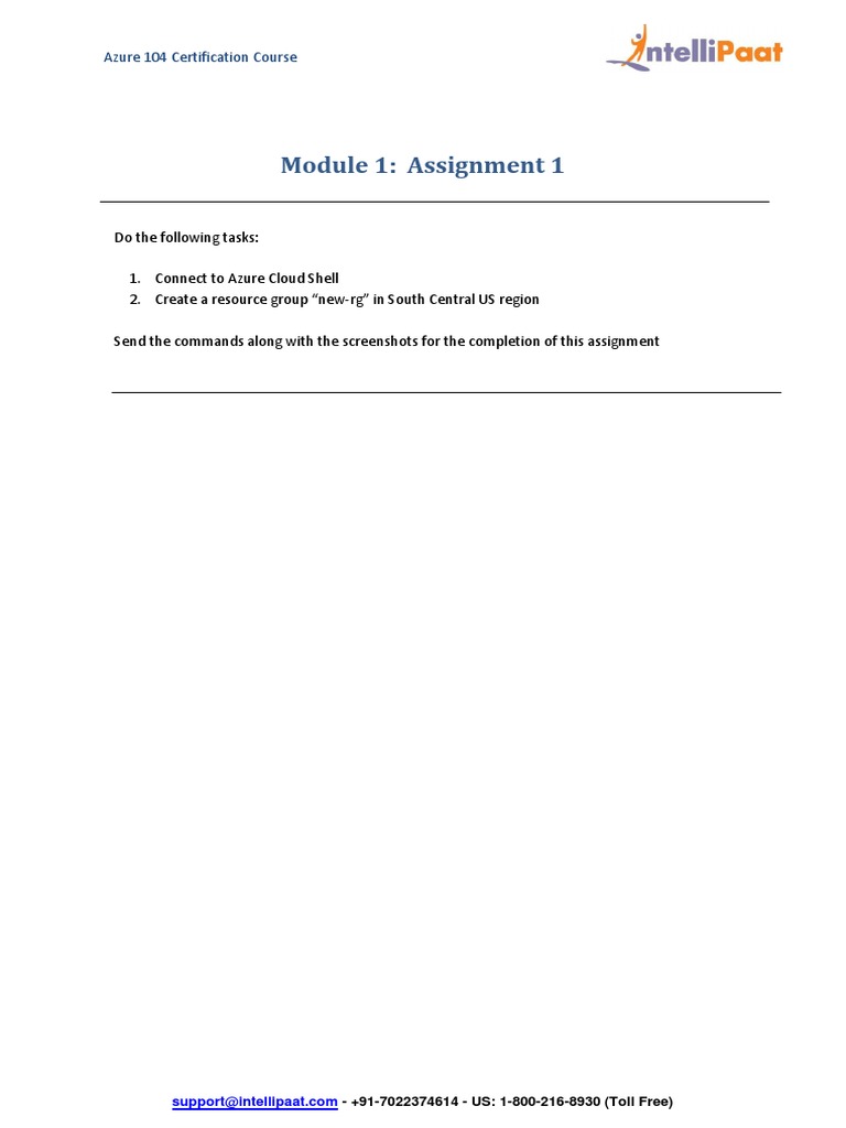 Module 1 Assignment 1 | PDF