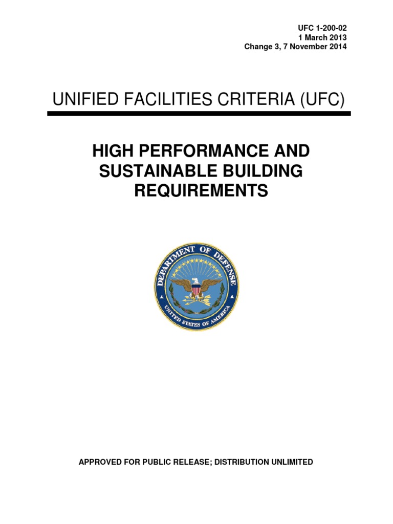 Ufc 1 200 02 | PDF | Life Cycle Assessment | Efficient Energy Use