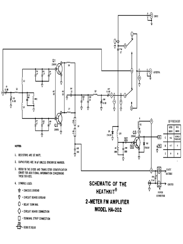 Heathkit HA-202 2 Meters Linear Amplifier Schem | PDF