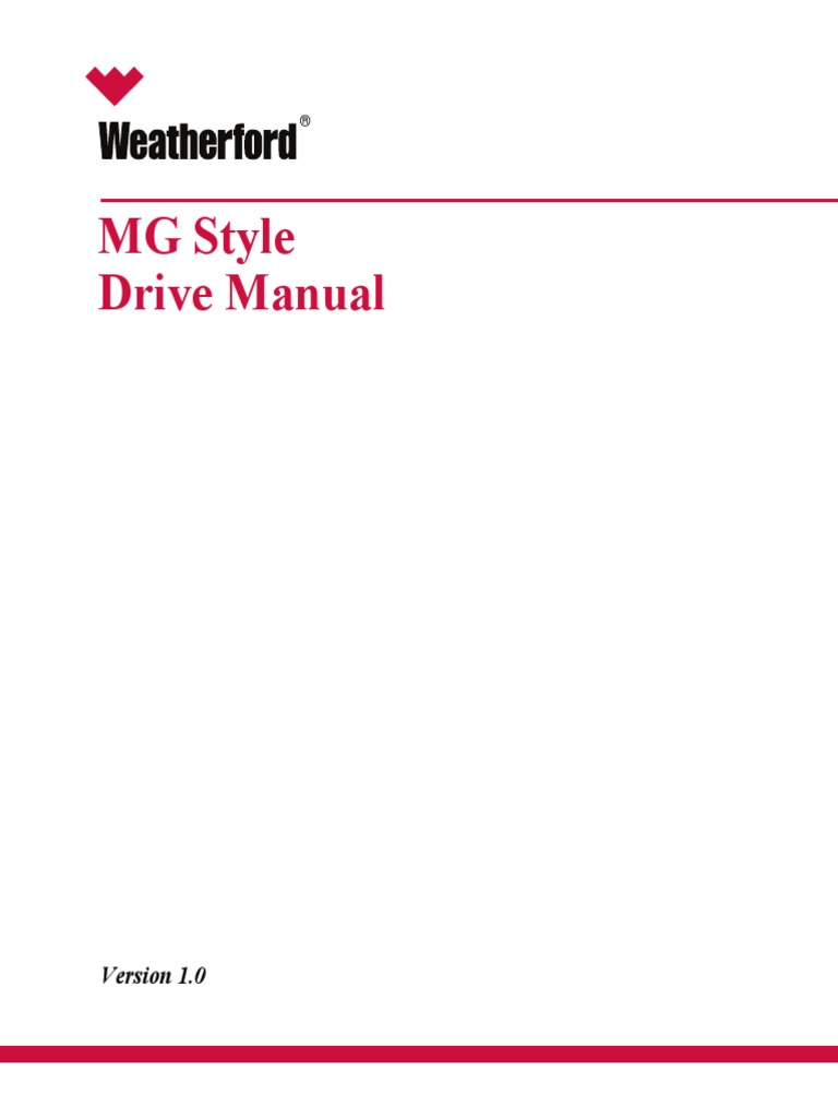 MG Style Drive Manual | PDF | Electric Motor | Pump