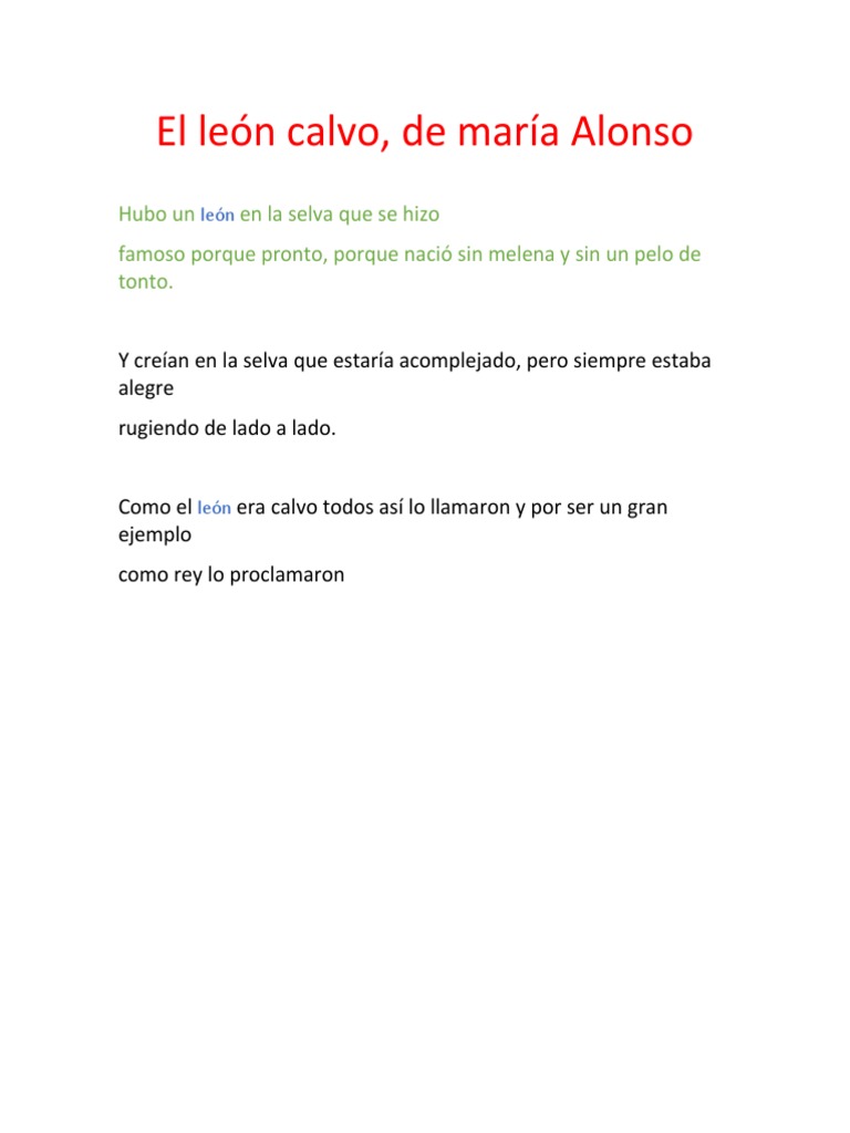 El León Calvo | PDF