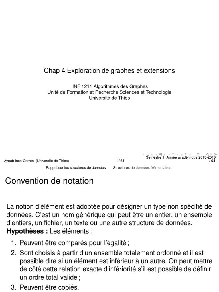 Exploration des graphes et structures de données | PDF | Théorie des ...