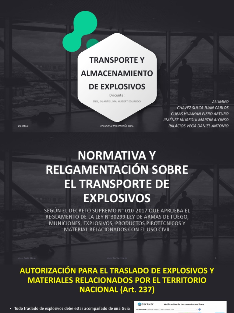 Transporte y Almacenaje de Explsivos - Grupo - 3 | PDF | Hormigón ...