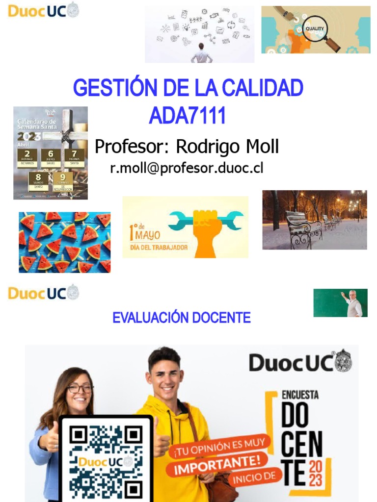 Gestión de La Calidad 2023 - Clase #12 Mayo 30 Sección 009V | PDF ...