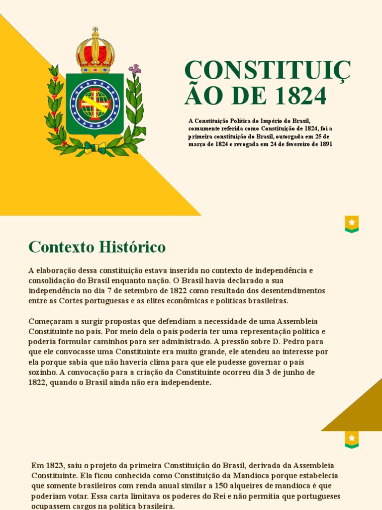 Constituição de 1824 - FINAL. | PDF | Política | História