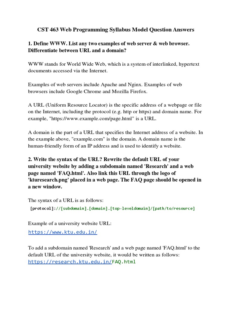 Web Programming Solved | PDF | World Wide Web | Internet & Web