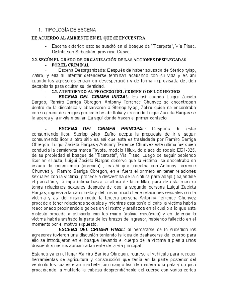 TIPOLOGÍA DE ESCENA.. (1) | PDF