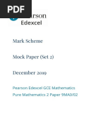 Mark Scheme (Results) January 2025: Pearson Edexcel International Advanced Level in Pure ...