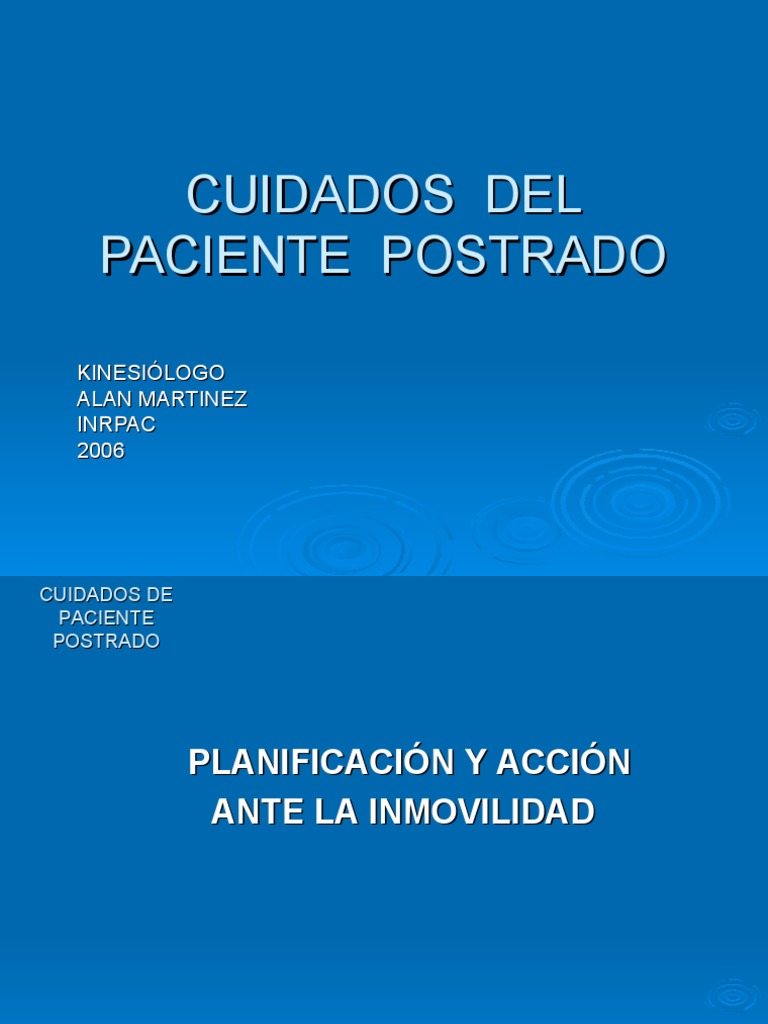 Cuidados Del Paciente Postrado | PDF | Respiración | Sistema respiratorio