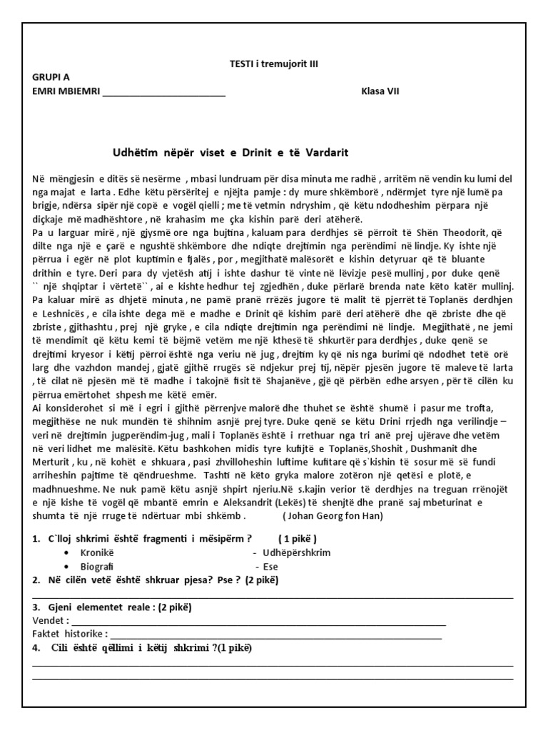 Testim 3-1 | PDF