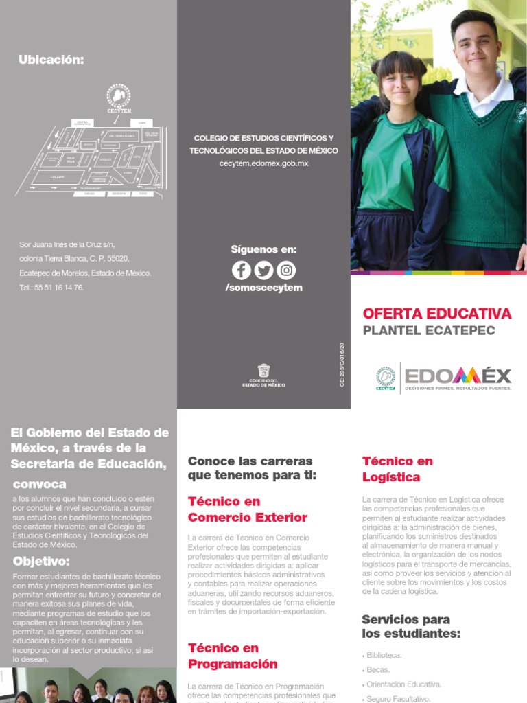 Carreras Técnicas en Cecytem Ecatepec | PDF | Logística | México