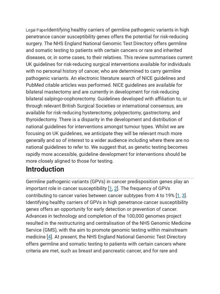 Legal Paper DNA GENETOMORPHISIS | PDF