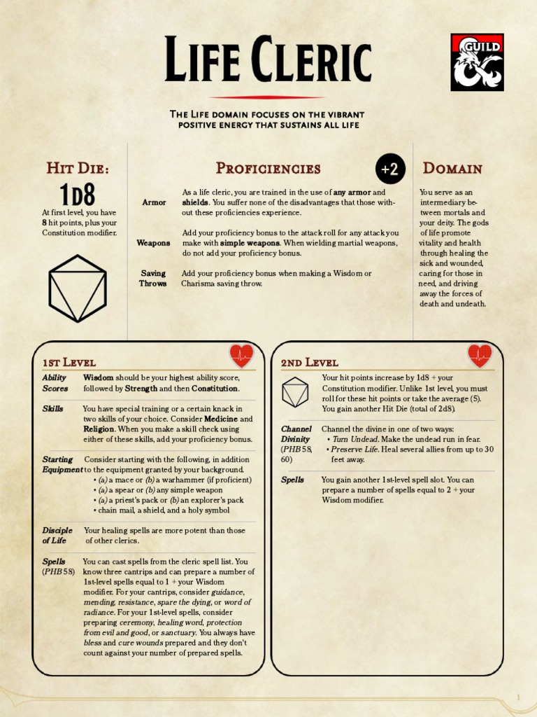 Complete Visual Guide To Life Clerics | PDF