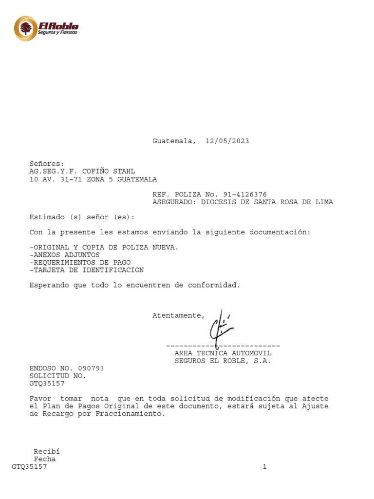 91412637690793 | PDF | Testigo experto | Seguro