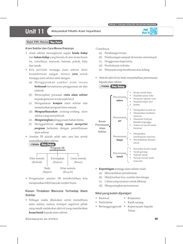 49-53 Unit 11 Jawapan Pendidikan Moral | PDF