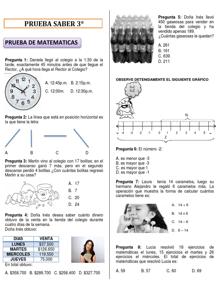 Pruebas Saber Tercero | PDF