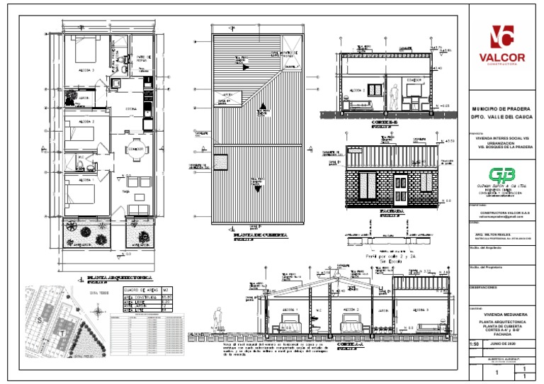 Plano Arq. Proyecto Prdadera | PDF