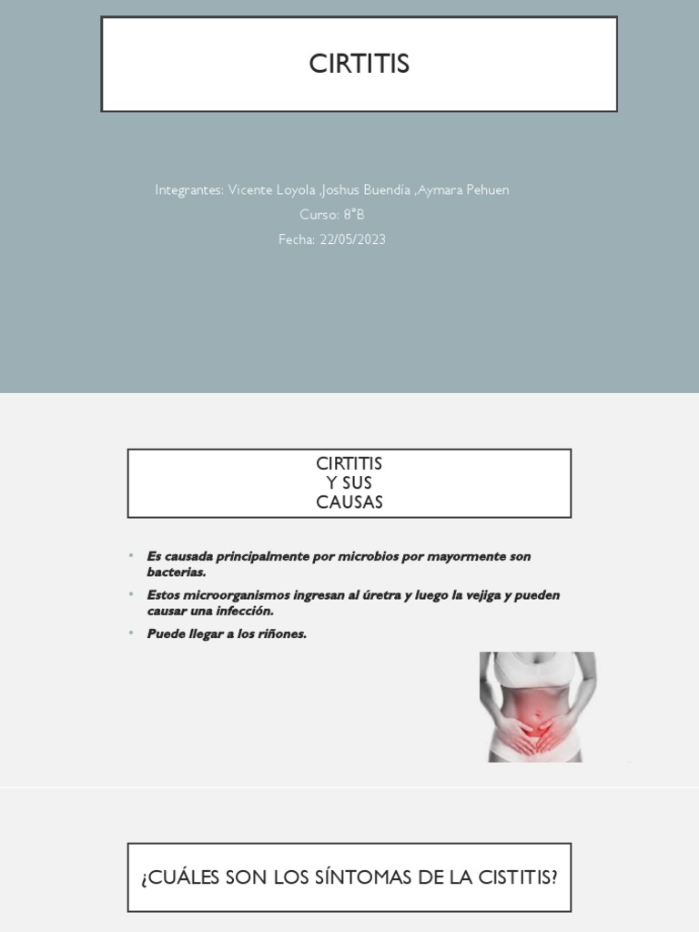 Cistitis Presentación | PDF