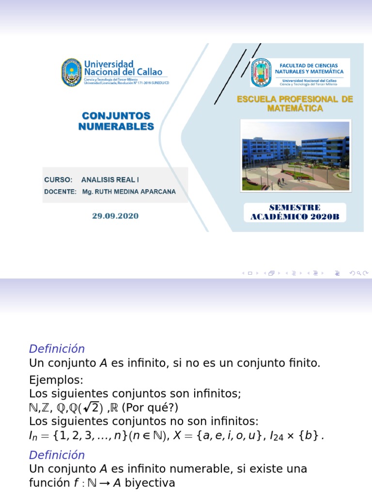Conjuntos Numerables | PDF | Relaciones matematicas | Funciones y mapeos