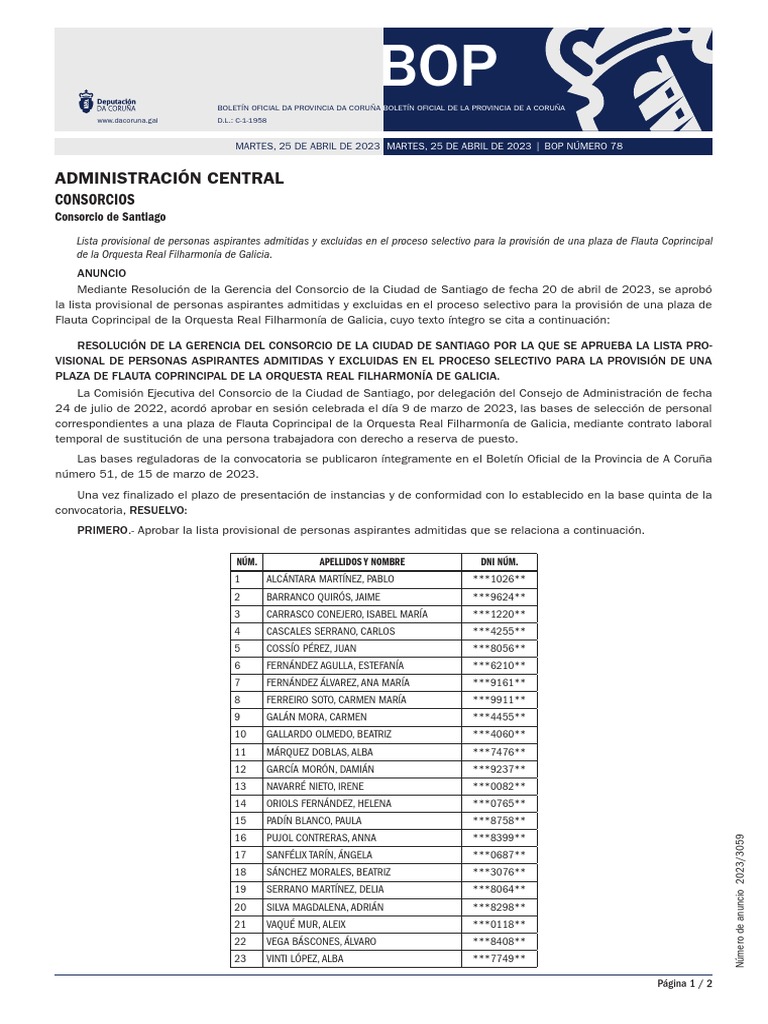 Lista Bop | Descargar gratis PDF | Gobierno