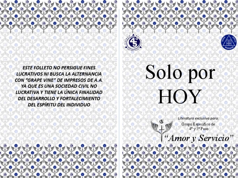 Folleto Solo Por Hoy Portada | PDF