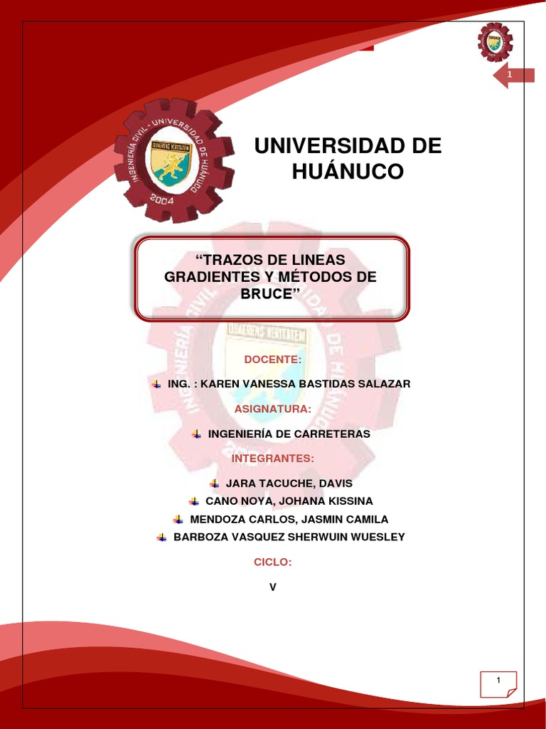 Linea Gradiente y Metodo de Bruce-Segunda Tarea Acdemica | PDF | La ...