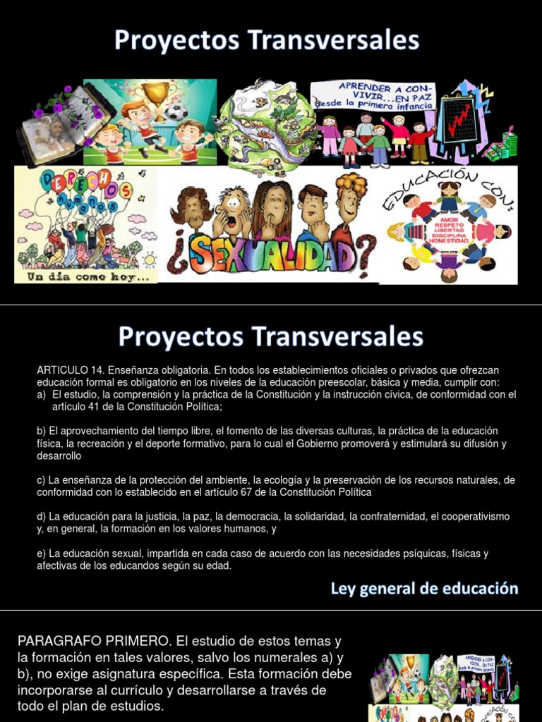 Ejemplos de Proyectos Transversales | PDF