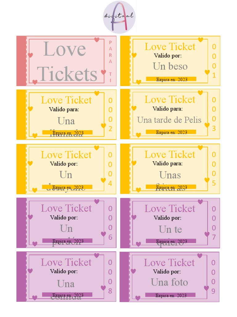 Love Tickets | PDF