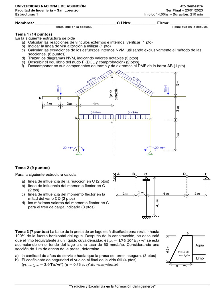 2022 2 3F E1 SL Vfinal | PDF | Física | Mecánica de Medios Continuos