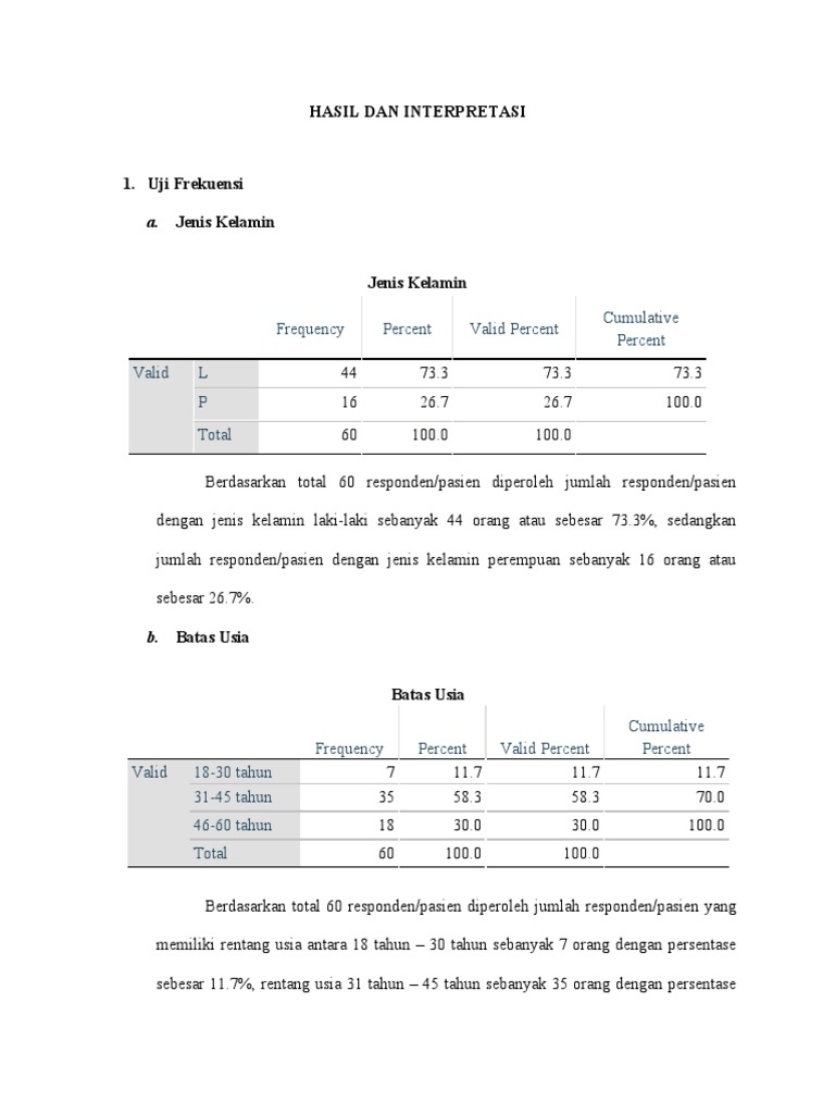 Hasil Dan Interpretasi | PDF