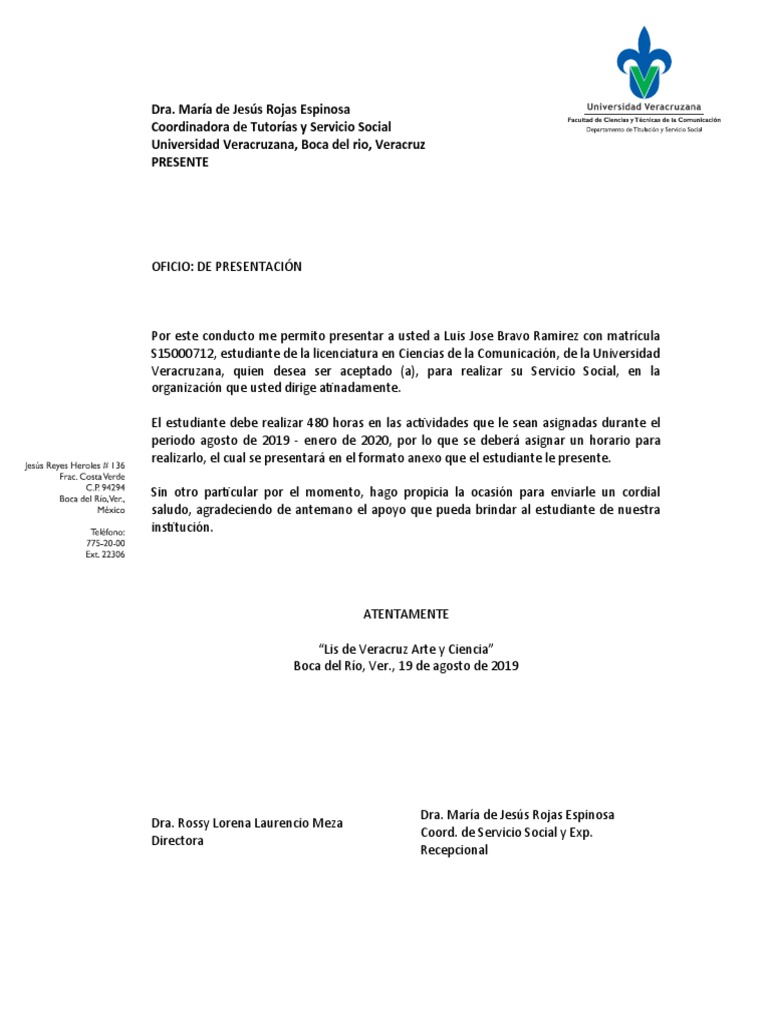 Carta Presentacion | PDF