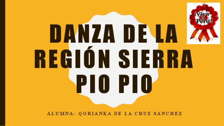 Danza de La Región Sierra Pio Pio | PDF