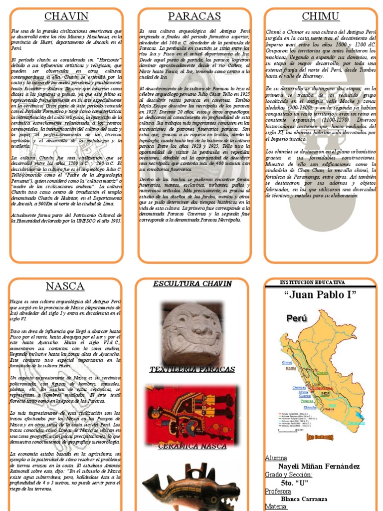 Culturas Del Peru | PDF