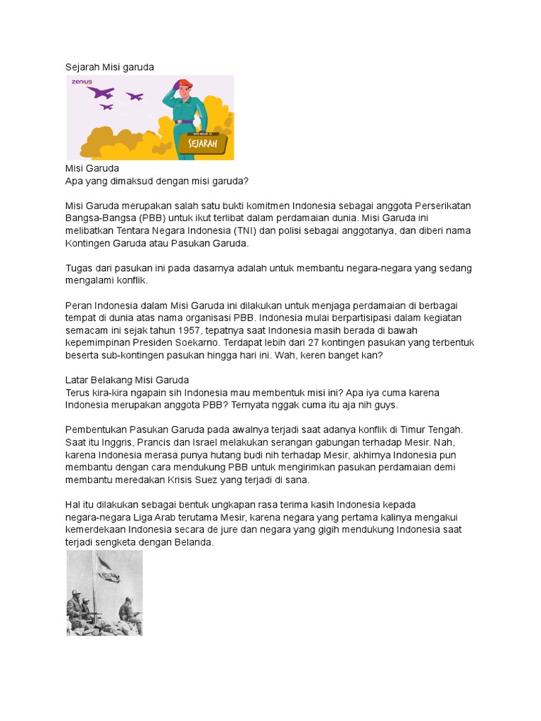 Sejarah Misi Garuda | PDF