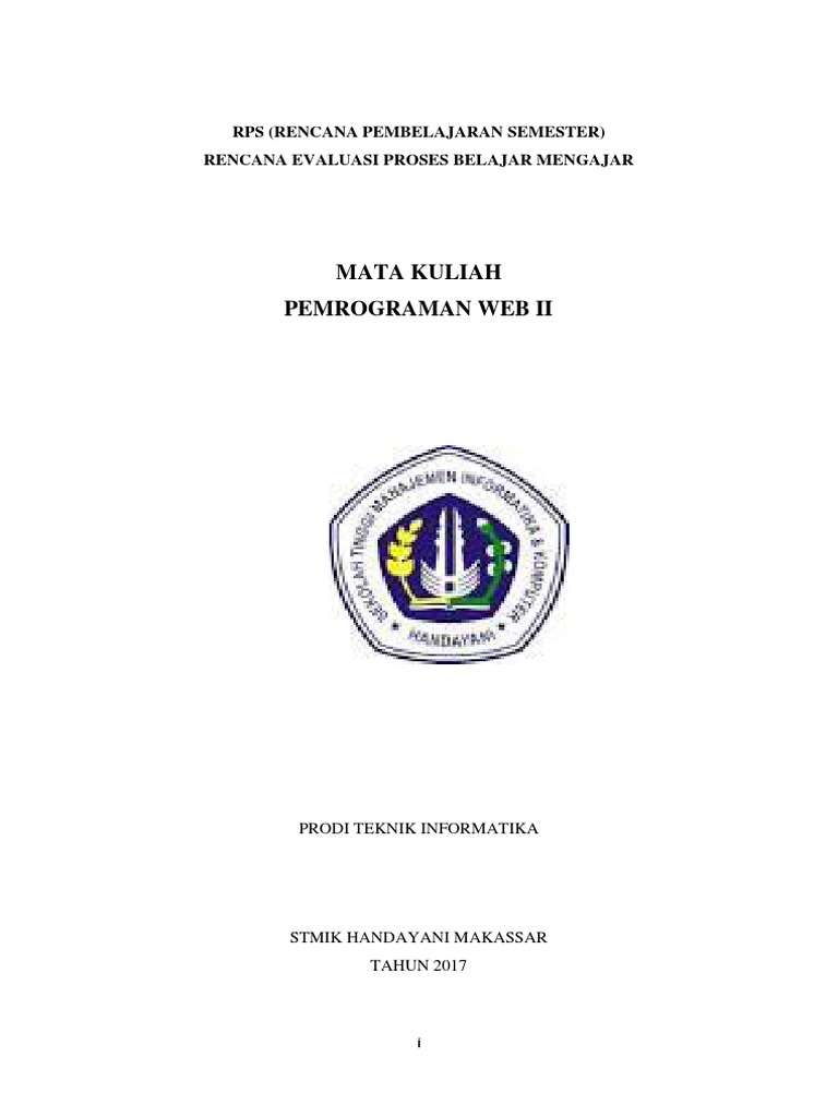RPS Pemrograman Web II: PHP & MySQL | PDF