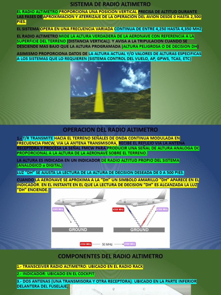Sistema de Radio Altimetro | PDF
