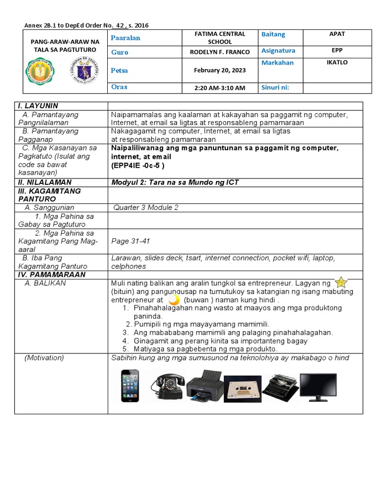 DLP-in-EPP-ICT-2nd-CO-2023 | PDF