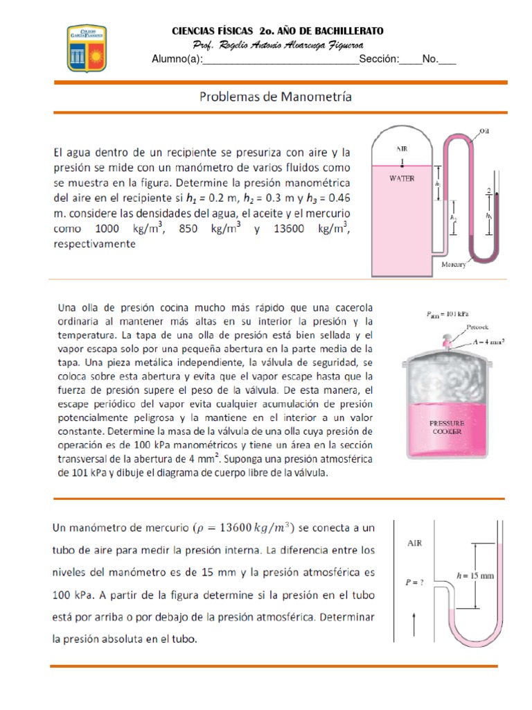Presión Manométrica | PDF