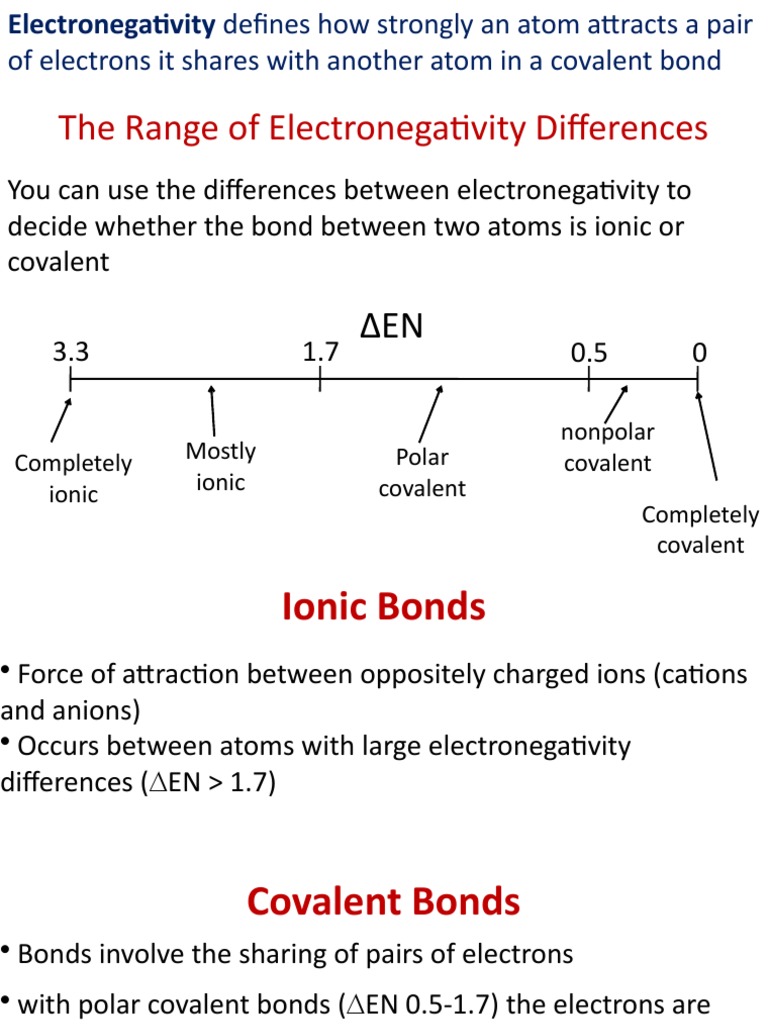 4.3 Electronegativity and Bond Polarity 4.5 Molecular Polarity | PDF ...