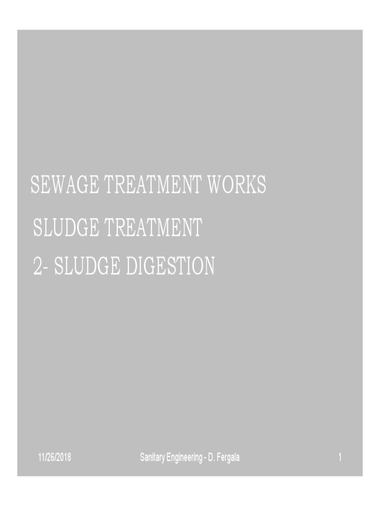 7 Sludge Digestion | PDF | Sewage Treatment | Anaerobic Digestion